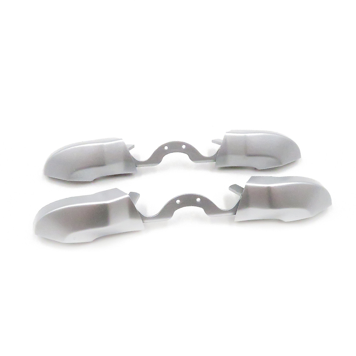 EEkiimy 2 Packs Replacement Paint Silver LB RB Bumpers Triggers+T8 Screwdriver T6 Screwdriver for Xbox One Elite Controller Repair parts Xbox One Controller Bumpers 3.5mm