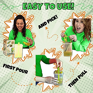 Pickle Pal Pickle Container with Strainer | Jalapeno Container with Pickle Grabber | Pickle Jar with Strainer Flip for Olives, Fruit, Veggie Containers | Pickle Holder 40 oz | Chamoy Pickle Kit