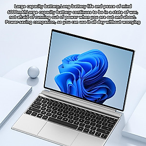 Tangxi 12.3 Inch 2 in 1 Laptop, 2880x1920 IPS Display HD Touch Screen Laptop, 2.4GHZ 5GHZ WiFi Notebook Computer for Business,Office, Home,Gaming (16+512G US Plug)
