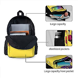 NALCKA Total Anime DramaRama Backpack with Large Capacity Laptop Backpack Business Daypack Adjustable Shoulder Strap Bookbag 16.5 inch