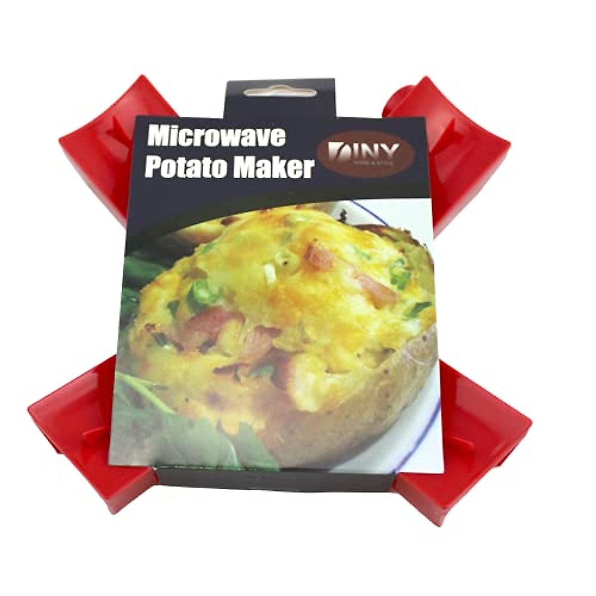 Microwave Baked Potato Maker BPA Free Plastic Cook Up to 4 Potatoes in Minutes