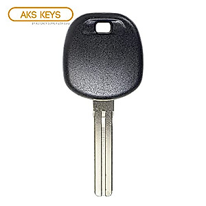 AKS Keys New Uncut Transponder key Compatible with Toyota Scion 4D74 "H" TOY48H-PT