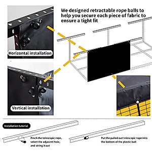 Laklinlin Ceiling Storage Racks Cover,Overhead Garage Storage Rack Cover For Adjustable Garage Storage Rack.(2 Pack)