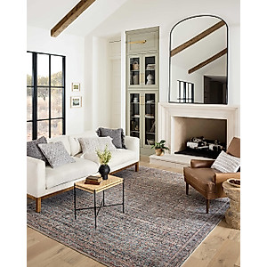 Loloi II Adrian Collection ADR-04 Area Rug 7'-6" x 9'-6" Denim/Multi Rectangular 0.18" Thick