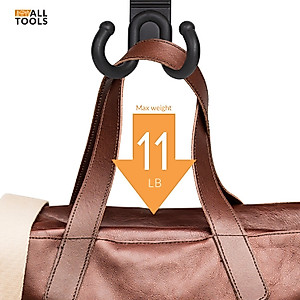 ALLTOOLS Car SUV Seat Headrest Hooks Back Hanger Holder Hang Purse Grocery Bag Handbag Cloth Coat Universal Vehicle Storage Organizer Gadget Car Accessories for Mom Women Men