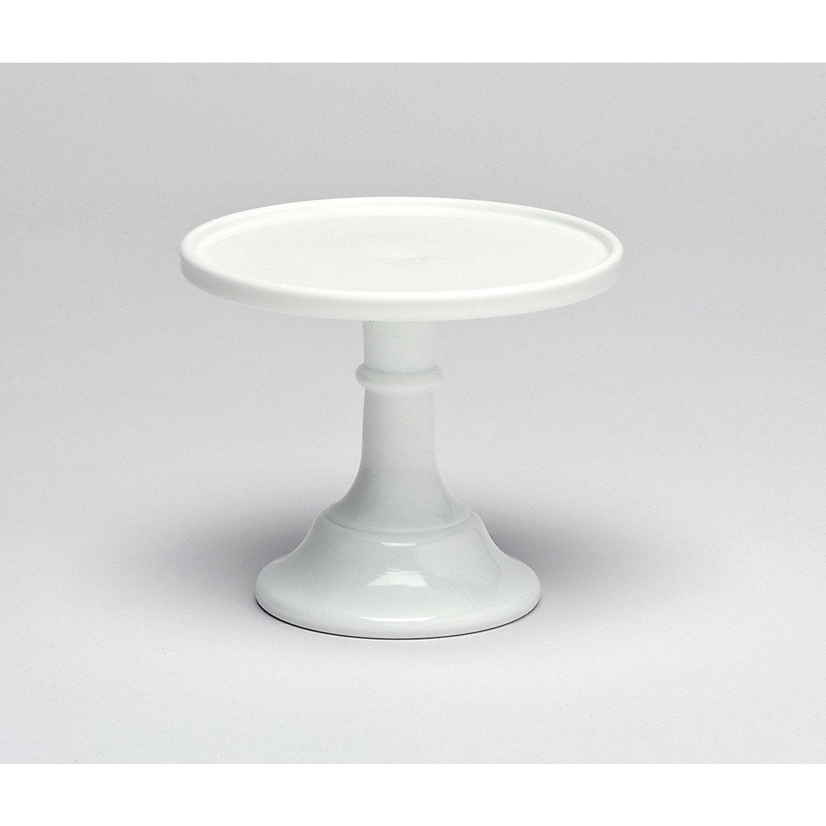 Milk White 9" Glass Cake Stand - Made in the USA By Mosser Glass,9x8x11