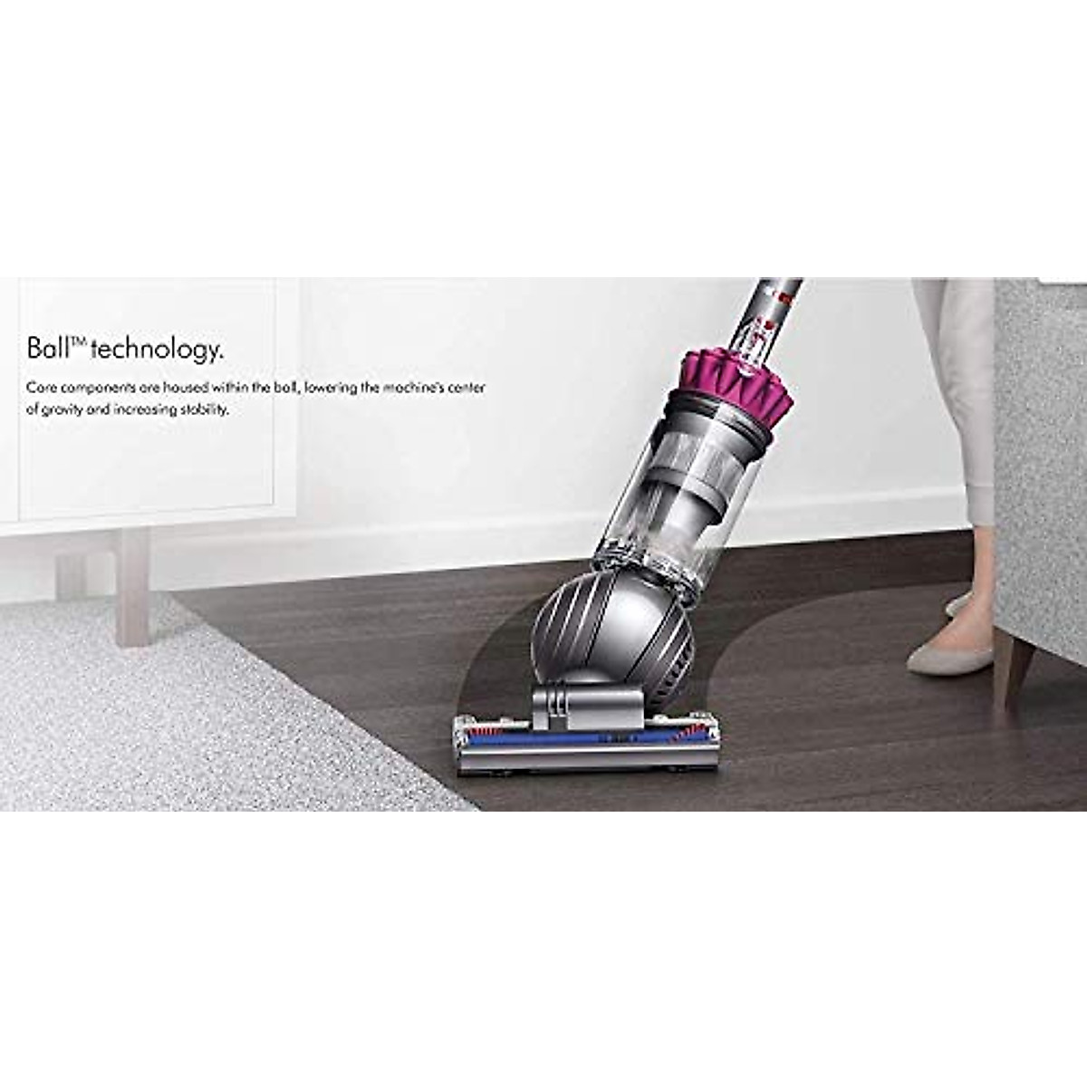Flagship Dyson Ball Multi Floor Upright Vacuum Cleaner:High Performance, HEPA Filter, Bagless Height Adjustment, Strong Suction, Telescopic,Self Propelled, Rotating Brush +Hubxcel one Microfiber Cloth