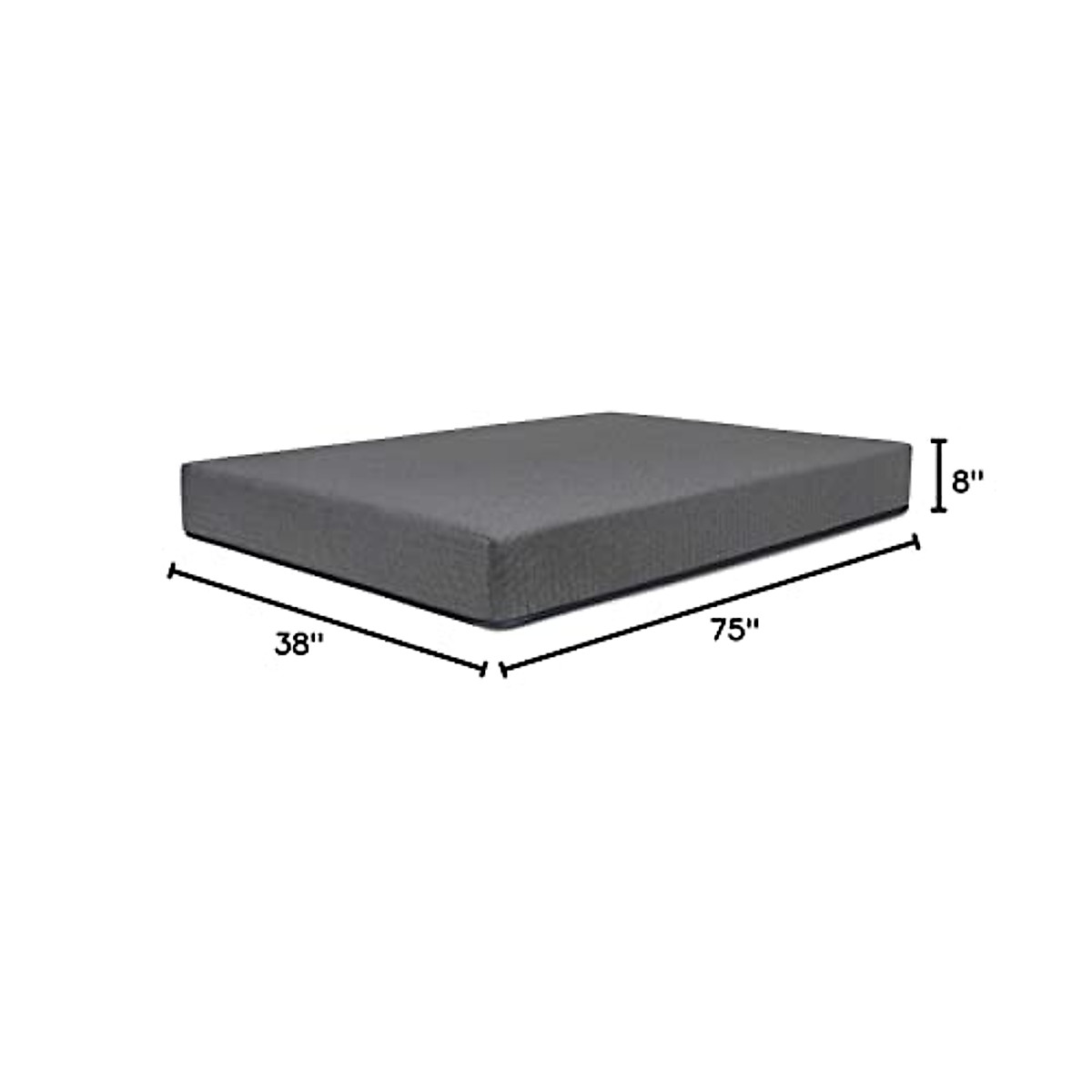Dreamfoam Bedding Chill 8" Gel Memory Foam Mattress, Twin- Made in Arizona