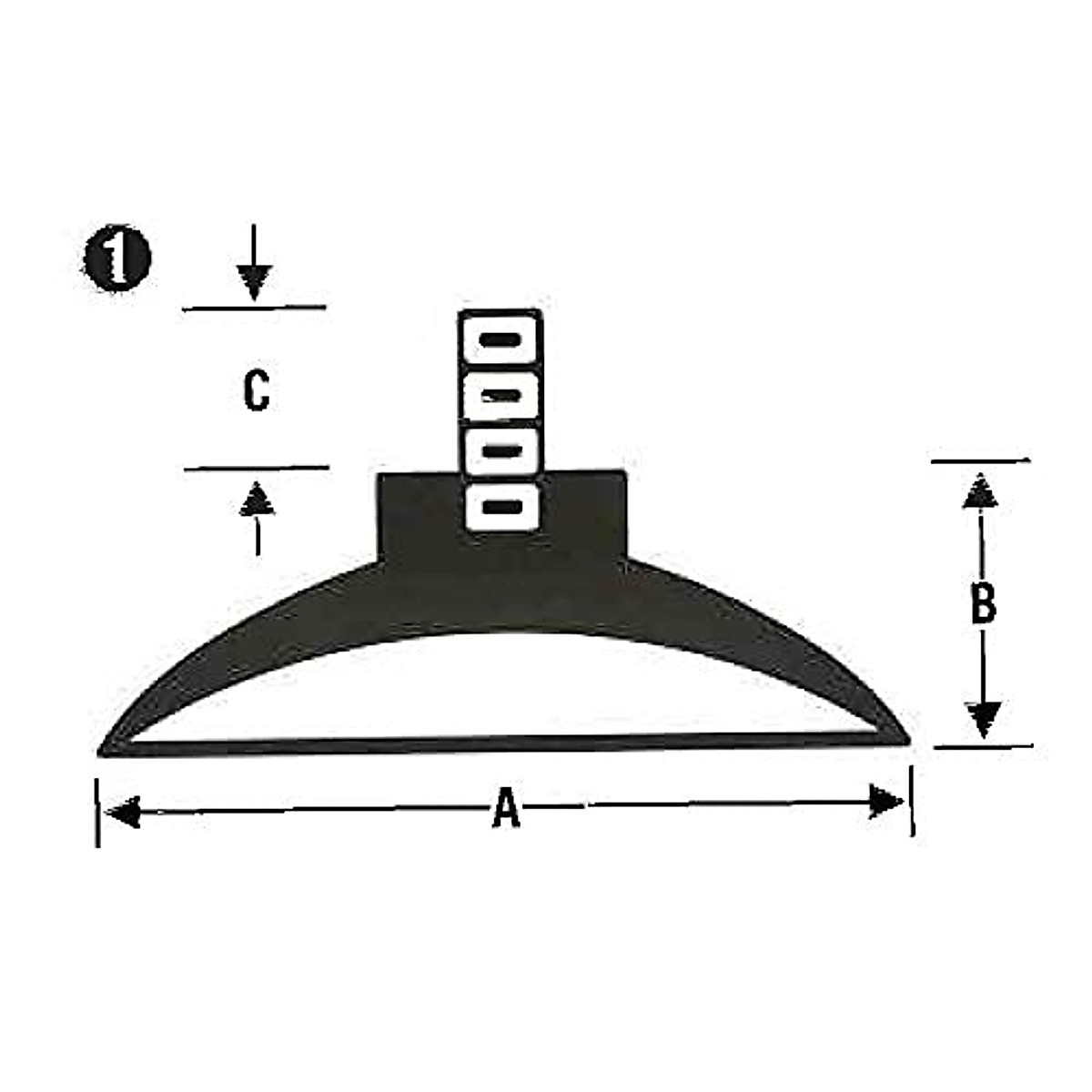 JL Missouri Parts 4X #8-32 1/4" Screw in 1" Rubber Suction Cups, 7/16" Tall, Made in USA Foot Isolator