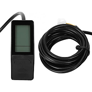 Bike Fender Electric Bicycle LCD Display Speed Battery Power Indicator KT LCD4 Dashboard for 24V 36V 48V E-Bike Scooter Mud Guards (Size : Waterproof Connector)