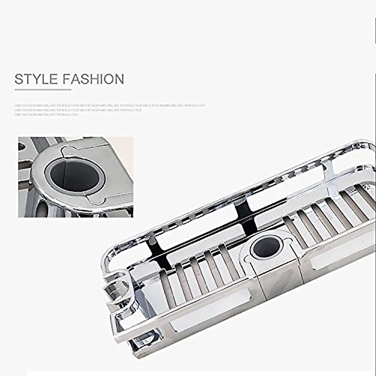 YYDSJFM Shower Caddy Basket Shelf,Bathroom Lifting Rod Removable Organizer,Soap Holder Shower Shelf Storage Rack Tray Stand Space Saver No Drilling