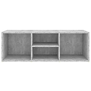 CUMYZO Shoe Storage Bench Concrete Gray 41.3"x13.8"x13.8" Engineered Wood 16.45kg/36.19ib Shoe Racks & Organizers