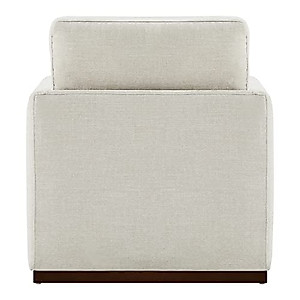 CHITA Swivel Accent Chair, Mid Century Modern Arm Chair for Living Room and Bedroom, White