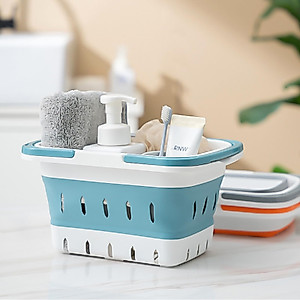 KeFanta Shower Caddy Basket, Portable Shower Tote, Plastic Dorm College Shower Organizer Bucket with Handles