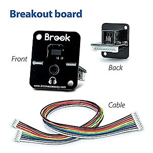 Brook PS4+ Audio Fighting Board - Pre-installed header version, Arcade Stick PCB for PS4, PS3, Switch Consoles and PC, Upgradable with UFB-UP5