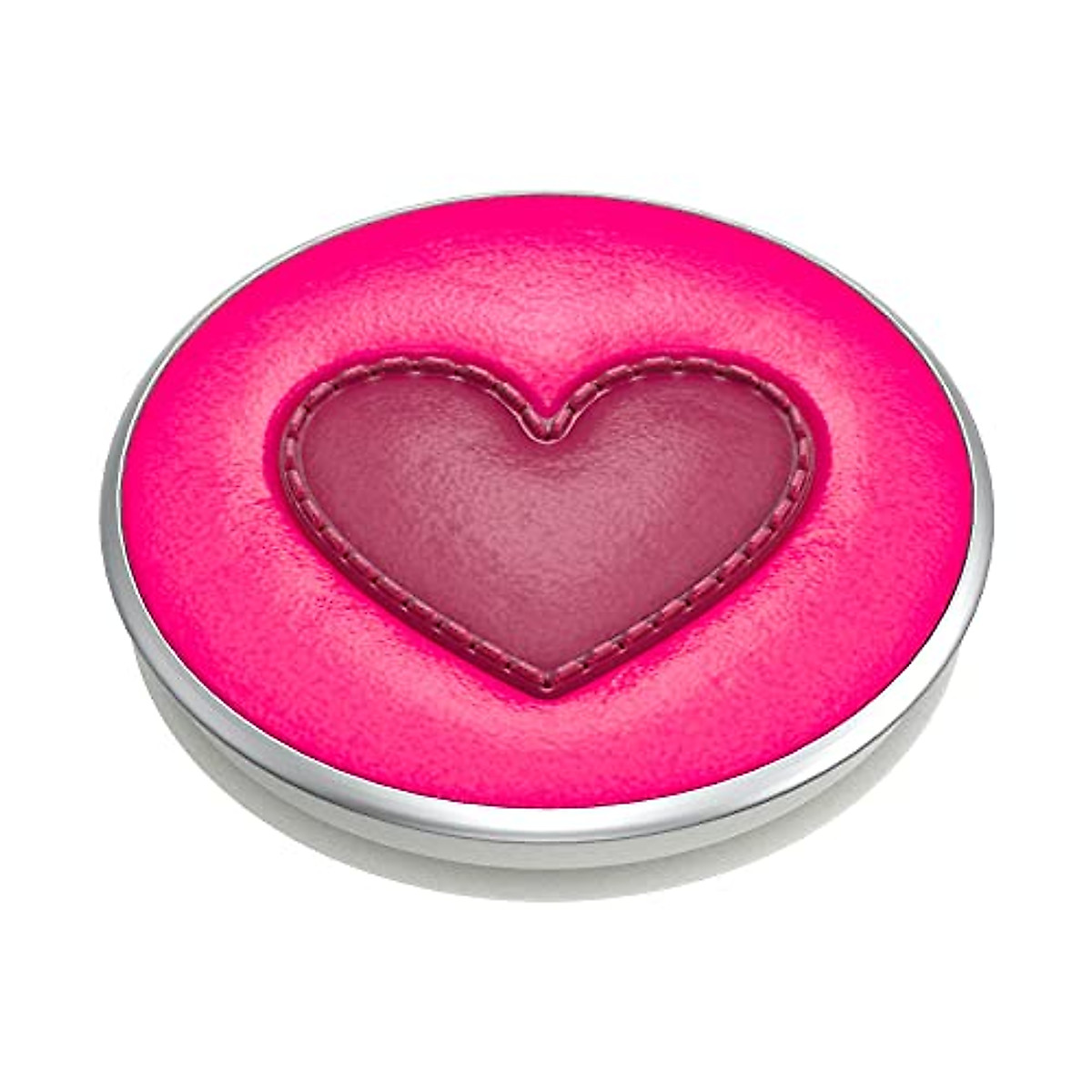 PopSockets PopTop (Top only. Base Sold Separately) Swappable Top for PopGrip Bases, PopGrip Slide, Otter+Pop & PopWallet+ - Stitched Love Heart
