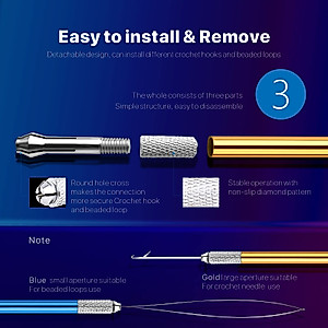 konovo Microlinks Hair Extensions Kit, Professional Tools with Hair Extension Pliers, Bead Threader, Micro Links Silicone Rings Bead 400PCS