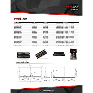 Mushkin Redline Notebook – DDR4 Gaming Laptop DRAM – 32GB (2x16GB) SODIMM Memory Kit – 3200MHz (PC4-25600) CL-16 – 260-pin 1.35V RAM – Dual-Channel – Low-Voltage – (MRA4S320GJJM16GX2)