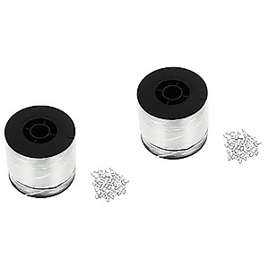 CLISPEED 2 Sets Nylon Fishing line Aluminum Parts Clear monofilament Thread Nylon Fishing Thread monofilament Fishing line Fishing Strap Nylon Wire Fishing Supplies Monocular White Conduit