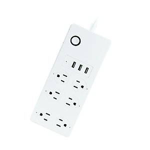 Smart Power Strip, WiFi Surge Protector, Voice Control Compatible with Alexa & Google Assistant, 4 AC Outlets 4 USB Port, APP Individual Control, Timer Schedule