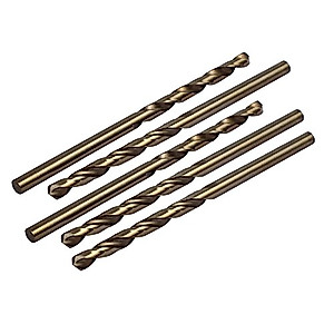 uxcell® 3.5mm Drilling Dia HSS Cobalt Metric Spiral Twist Drill Bit Rotary Tool 5pcs