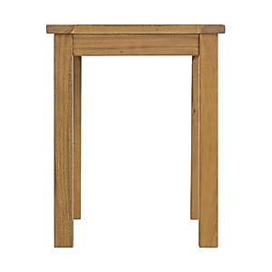 Okemo Set of 2 Outdoor Tables - Weather-Resistant Acacia Wood Side Table Set - Furniture for Patio, Porch, Deck, or Poolside