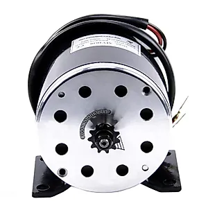 TDPRO 24V 500W Brushed Speed Motor and Controller for Electric Scooter Go Kart Bicycle E Bike Tricycle Moped