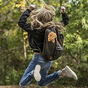 Cute Stuffed Animal Dog Anime Plush Key Chain, Fashion Accessory Backpack Clips, Kindergarten Gift, Handbag Pendant, 5 inch (Brown)