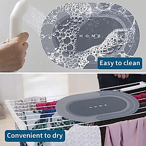 Modernized Bath Mat, Modernized Magic Mat Bathroom, The Magic Mat - Bathroom Mat Quick Dry, Super Absorbent Non Slip Bathroom Rug for Bathroom Floor Bathtub, Easy Care (Light Blue-B, 19.7 x 31.5in)