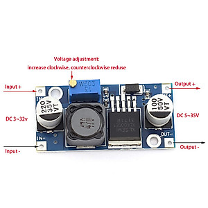 DZS Elec 6pcs XL6009 DC-DC Booster Converter Module 3V-32V to 5V-35V 4A Adjustable Step-up Voltage Regulator 5V 9V 12V 24V Power Supply Module
