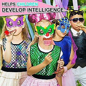 IROLEHOME Dragon-Wings Costume for Kids Mask Dinosaur Dress Up Cape for Boys Girls Halloween-Party Gifts Toys (metallic blue) (metallic green)