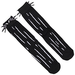 Bioworld Nightmare Before Christmas Jack Skellington 3D Bowtie Costume Adult Crew Socks