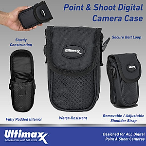 Ultimaxx Advanced FUJIFILM INSTAX MINI EVO Hybrid Instant Camera Bundle (Brown): 64GB Extreme microSD Memory Card, Mini Tripod, Ultra-Bright LED Light Kit, Point-and-Shoot Case &Much More(15pc Bundle)