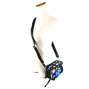 Kate Spade Jae Bold Blooms Small Camera Bag Crossbody Bag Purse Handbag, Black Multi