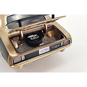 ModelToyCars 1971 Plymouth Hemi Barracuda, Gold Leaf with Black - Acme A1806126-1/18 Scale Diecast Car