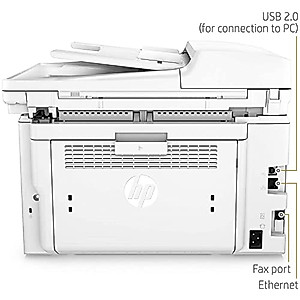 HP Laserjet Pro MFP M227fdw All-in-One Wireless Laser Printer, Print Scan Copy Fax, Auto 2-Sided Printing, 1200 x 1200 dpi, 30 ppm, Compatible with Alexa, Bundle with JAWFOAL Printer Cable