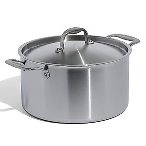Made In Cookware - 8 Quart Stainless Steel Stock Pot With Lid - 5 Ply Stainless Clad - Professional Cookware - Crafted in Italy - Induction Compatible