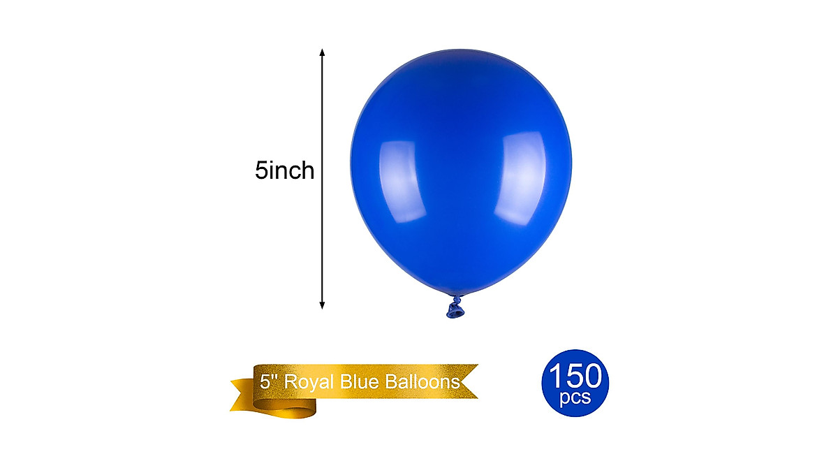 150 Royal Blue Balloons for Party & Garland Arch Decor