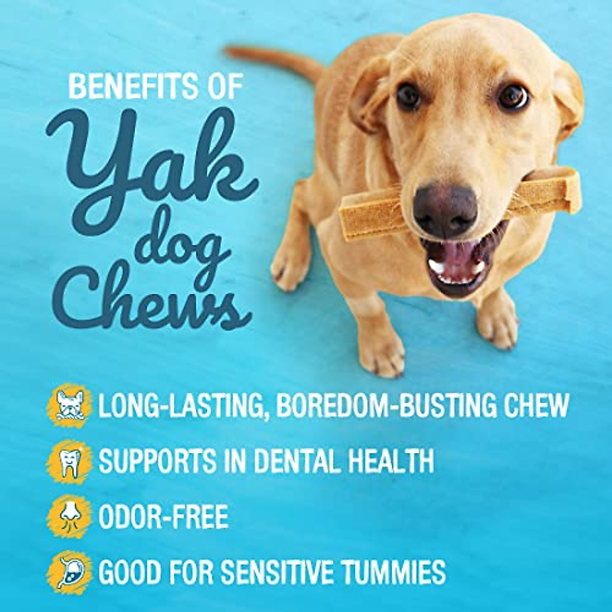 Pawstruck Himalayan Yak Dog Chew Pet Food (3-4 oz. Pieces, 3 Pack) Natural Yak & Cow Milk/Cheese from Himalayas Long-Lasting, Jumbo Treat for Dog, Best Thick Chew Stick, 4 Ounces