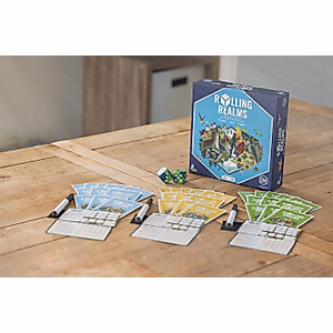 Stonemaier Games: Rolling Realms | A Light Strategic Roll-and-Write Game for Families and Adults | 1-6 Players, 30 Mins, Ages 14+