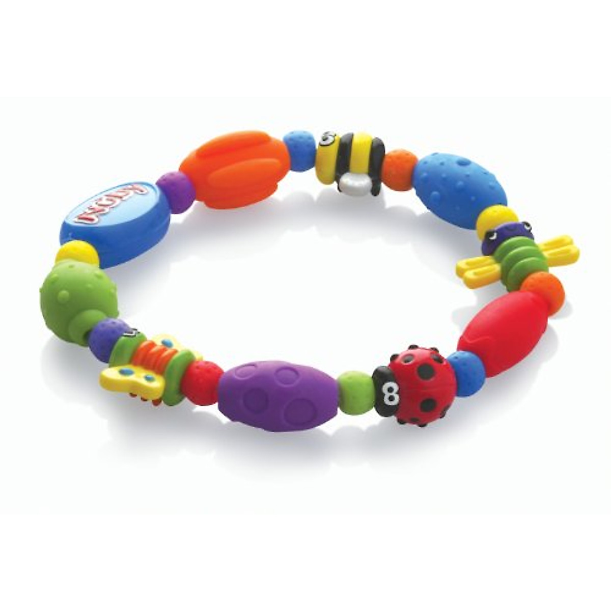 Nuby Bug-A-Loop Teether, Colors May Vary