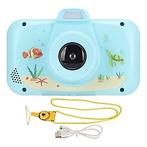 Kids Digital Camera, Mini Camera with 3.5 Inch 1080P Dual Lens, 20MP HD Small Kids Selfie Camera, for Girls and Boys 3 to 10 (Blue)