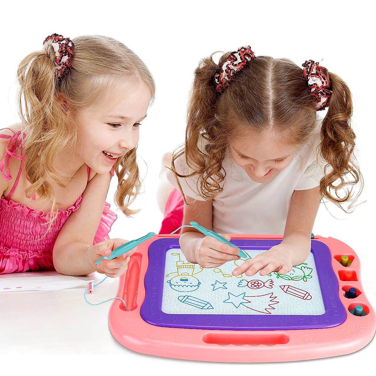 Wellchild Magnetic Drawing Board,Toddler Toys for Girls Boys 3 Year Old Gifts,Magnetic Doodle Board for Kids,Large Etch Magnet Sketch Doodle Pad Christmas Easter Valentines Day Gifts for Kids