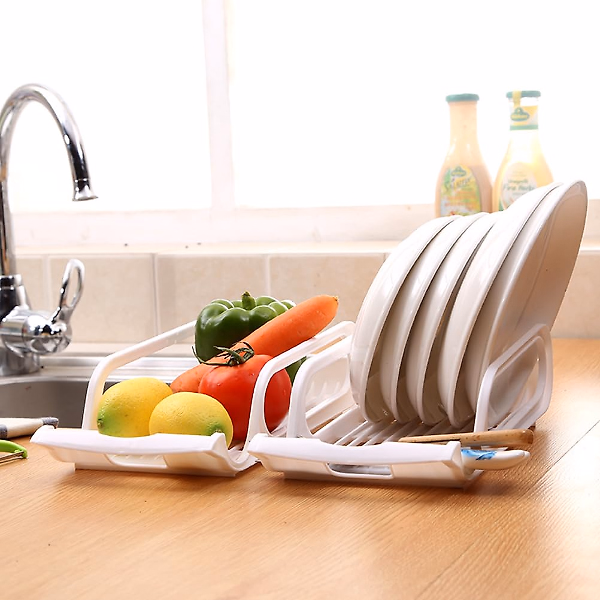 Hemoton 2pcs Soda Can Dispenser Beverage Holder for Fridge Kitchen Countertops Cabinets Plastic Canned Food Pantry Storage Rack Beverage Organizer