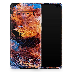 DesignSkinz Liquid Abstract Paint V40 Protective Vinyl Decal Wrap Skin Cover Compatible with The Samsung Galaxy S20 (Screen Trim & Back Glass Skin)