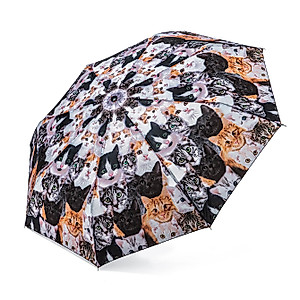 The Paragon Cat Umbrella - Compact & Portable Accessory with Photo-Realistic Kitty Images