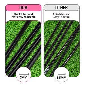 Soccer Goal for Backyard Set of 2 - Size 2.9'x2.4' Portable Pop Up Practice Mini Soccer Goals with Carry Case - Lightweight and Foldable - Ideal for Kids Age 1-8