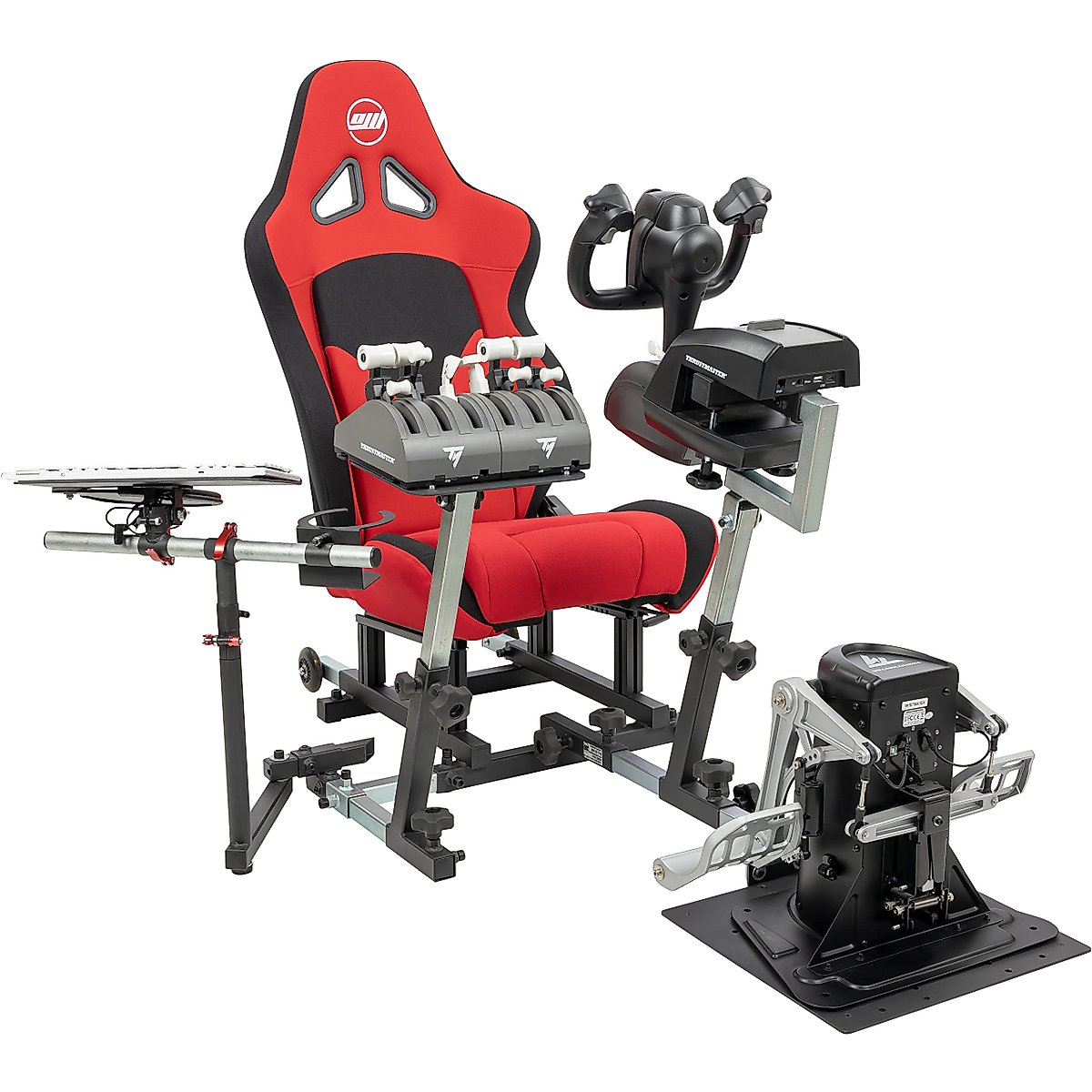 SimFab Add-on Mounting Bracket Kit Configuration #8 Compatible With Thrustmaster TCA Yoke And Throttle Boeing Edition (Yoke, Throttle And Rudder Pedals Bracket Kit)