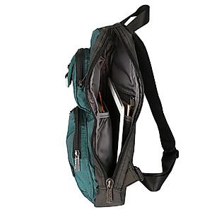 Vanlison Sling Bag, Chest Bag, Sling Backpack Shoulder Bag For Men Women Black