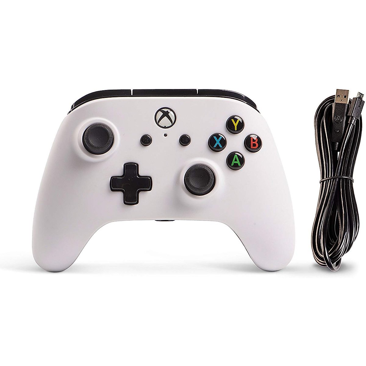 PowerA Enhanced Wired Controller for Xbox One - White, Gamepad, Wired Video Game Controller, Gaming Controller, Xbox One, Works with Xbox Series X|S